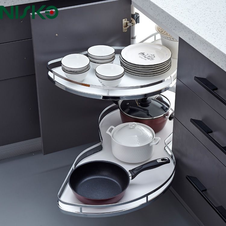 Pull-Out Magic Corner Swing Blind Corner Kitchen Rotating Organizer ...