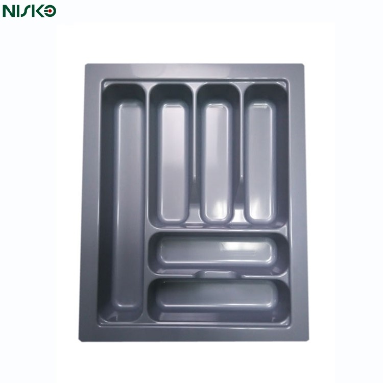 Slide Plastic Cutlery Tray for Kitchen Drawer Modular Storage Organizer